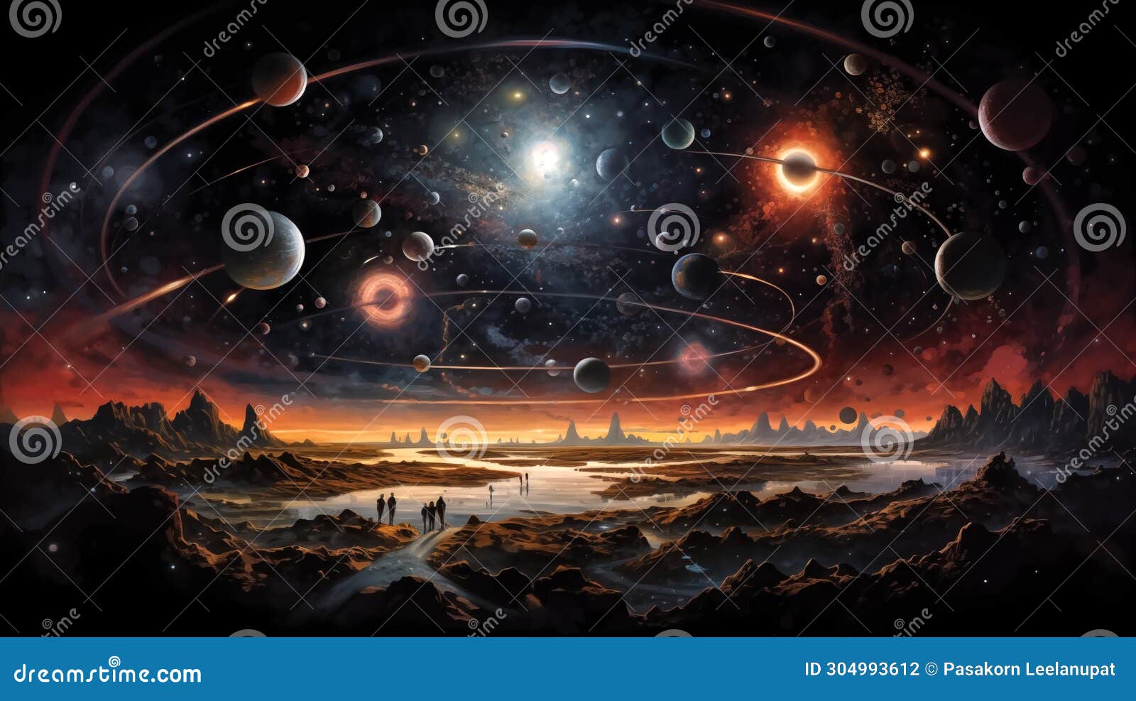The Multiverse Illustration Cool Wallpapers Stock Photography ...