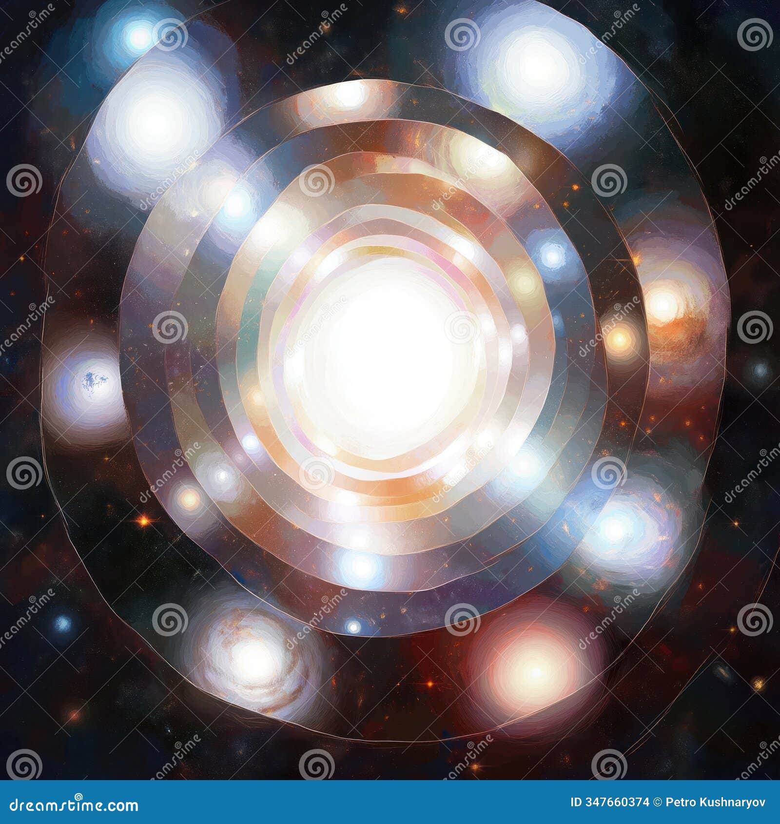 Multiverse Light Source Shines through Concentric Rings in Space ...