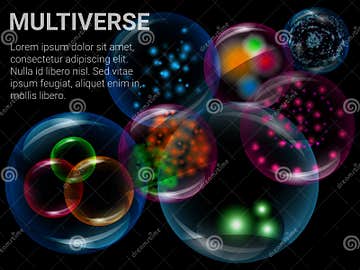 Multiverse Science Background Stock Vector - Illustration of dark ...