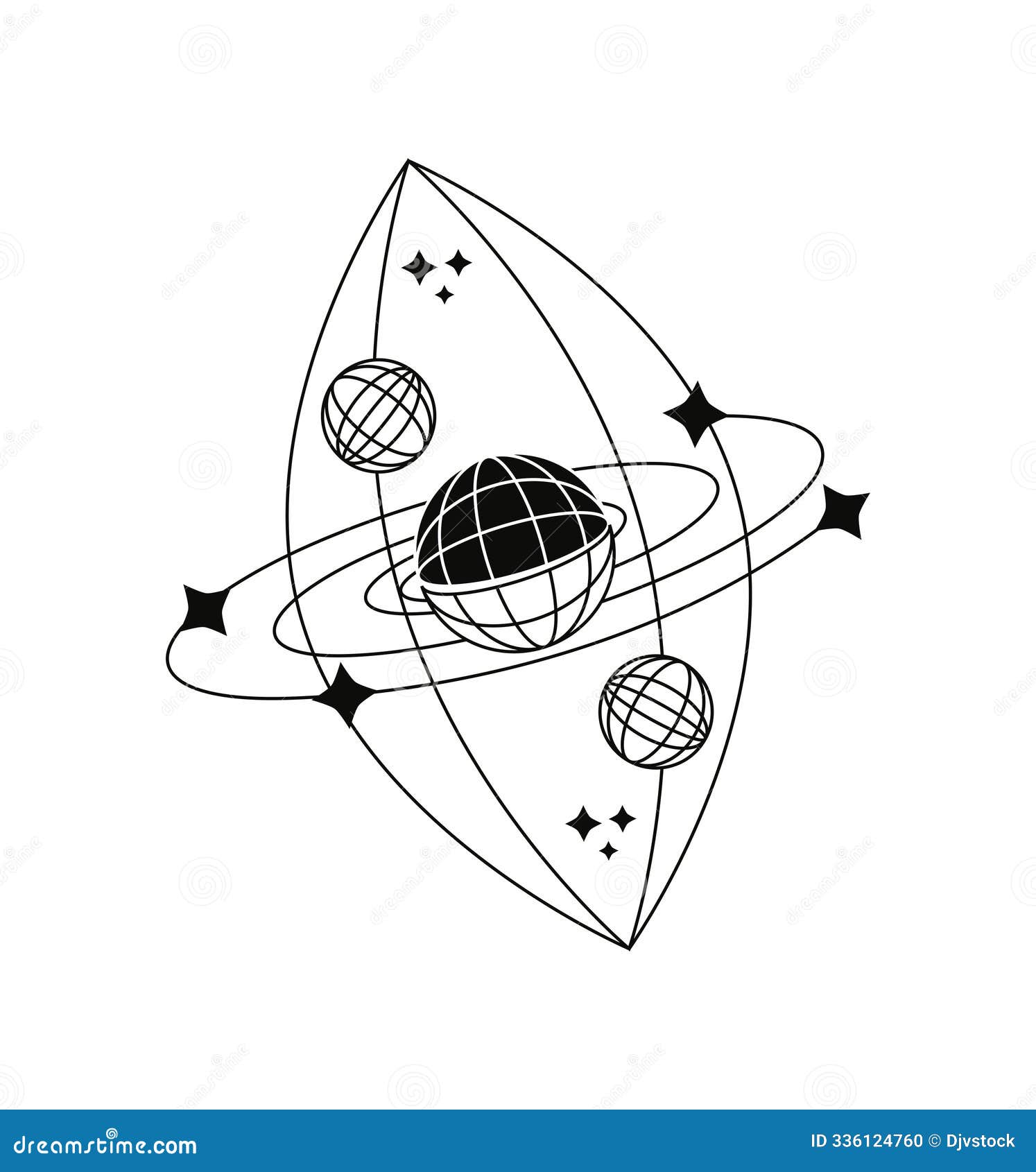 Multiverse Parallel Worlds Science Stock Illustration - Illustration of ...