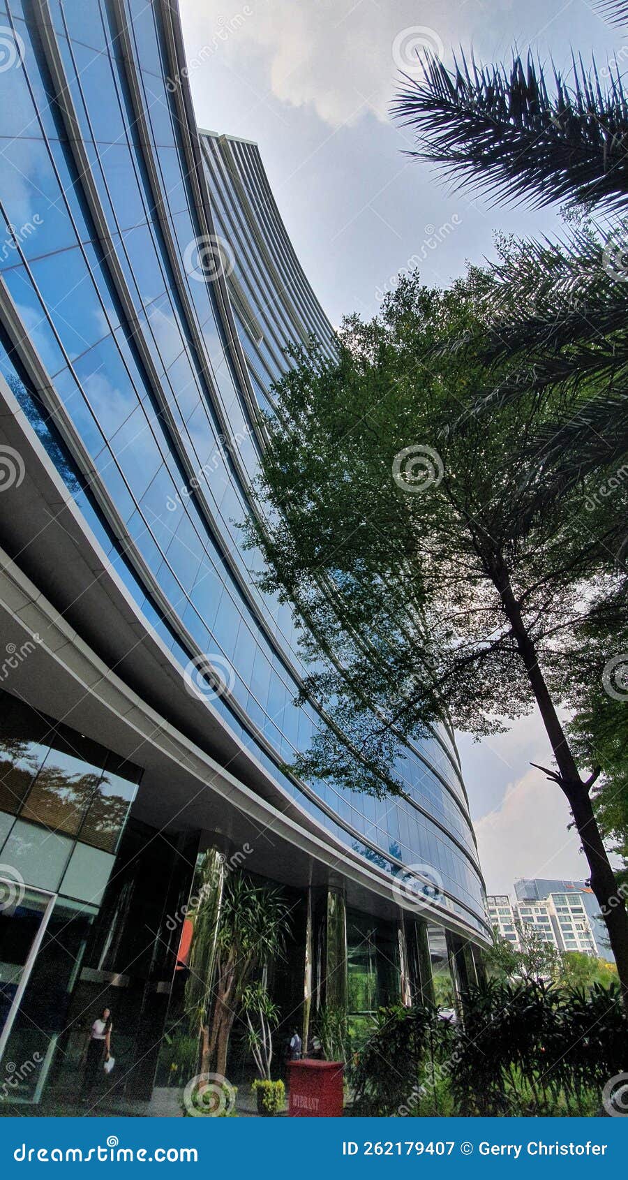 Multivision Tower Building stock image. Image of building - 262179407