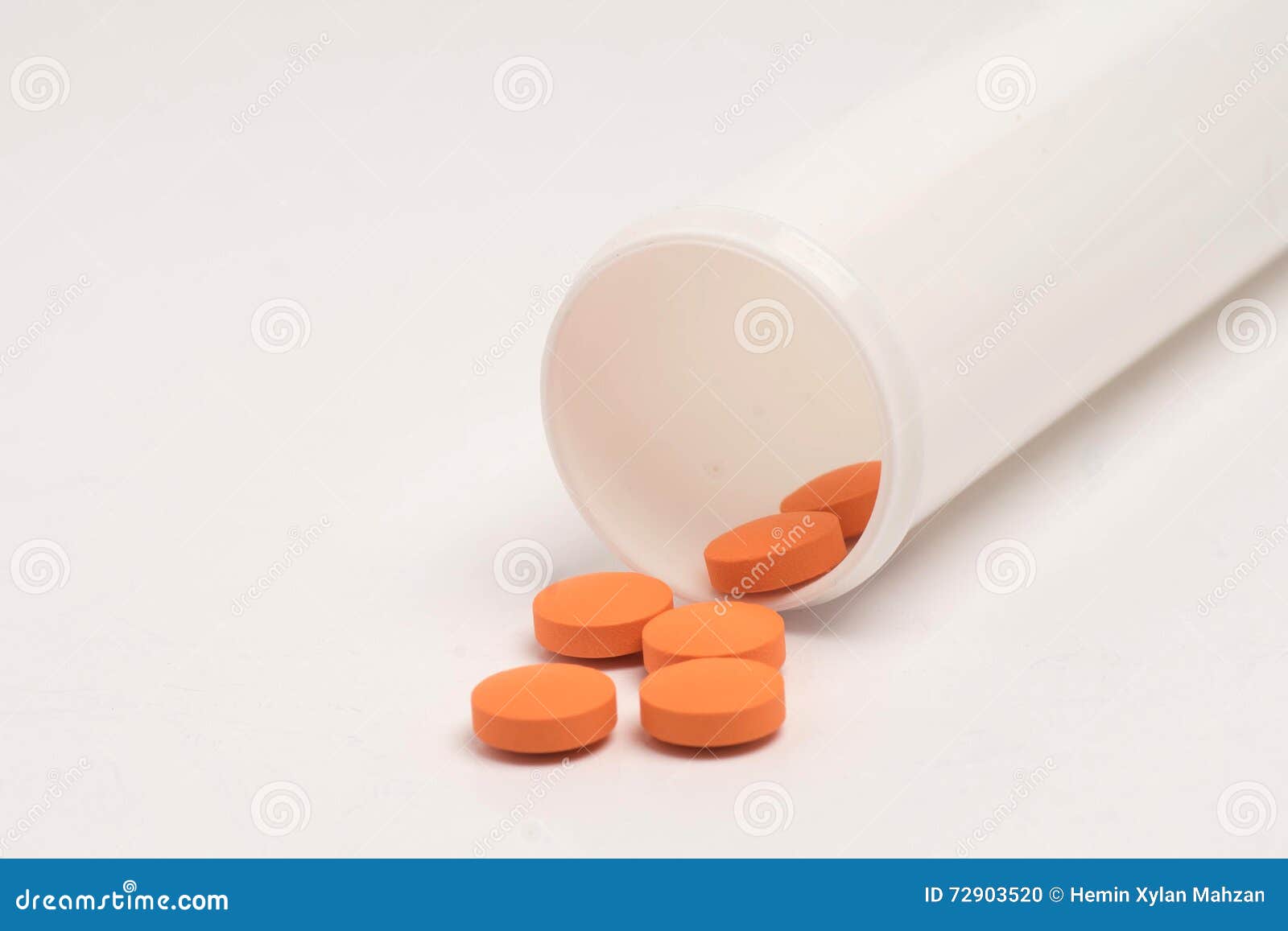 Multivitamin Pills and Pill Bottle Stock Photo - Image of healthcare ...