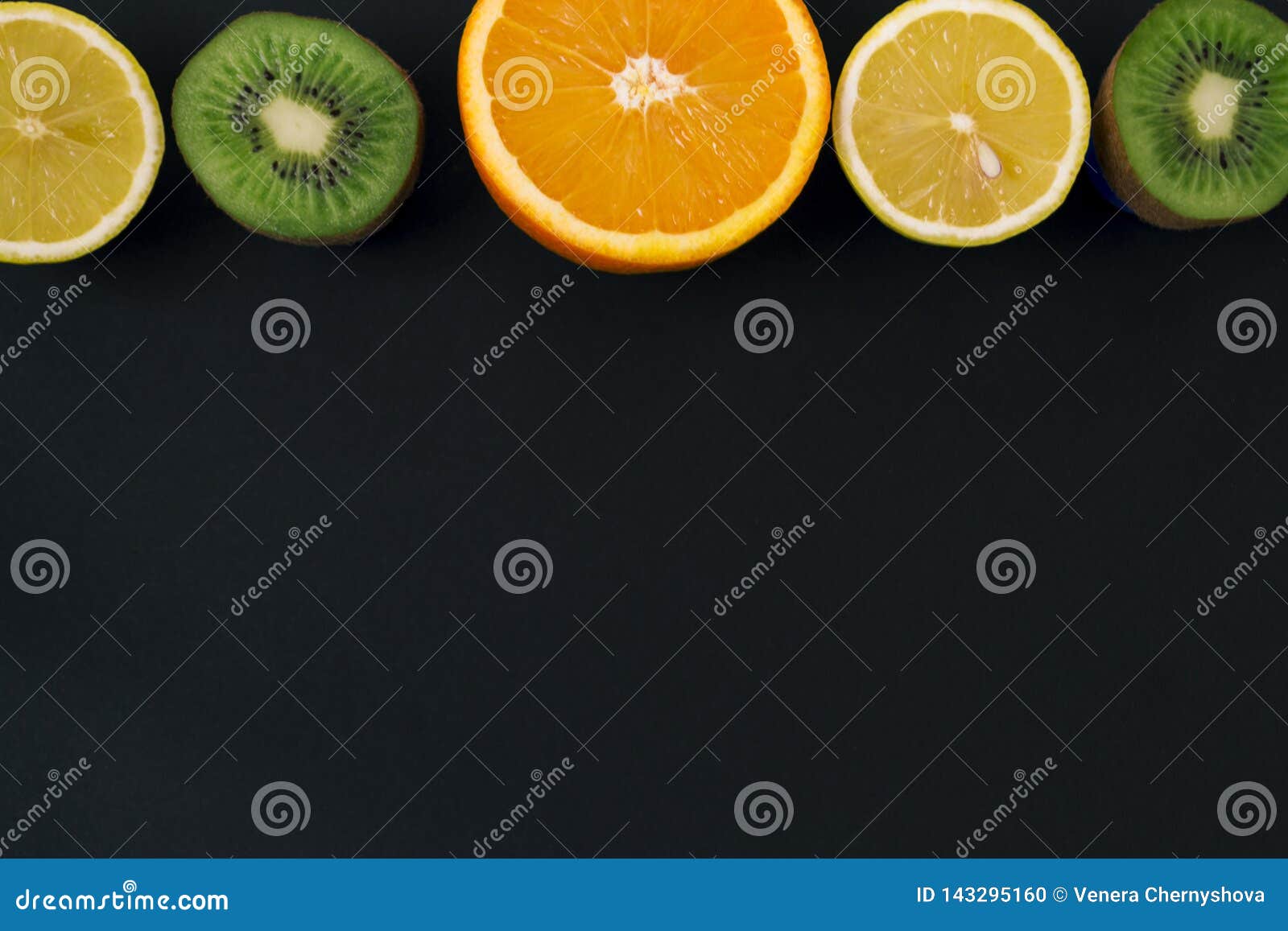 Multivitamins. Background of Orange, Lemon and Kiwi Stock Photo - Image ...