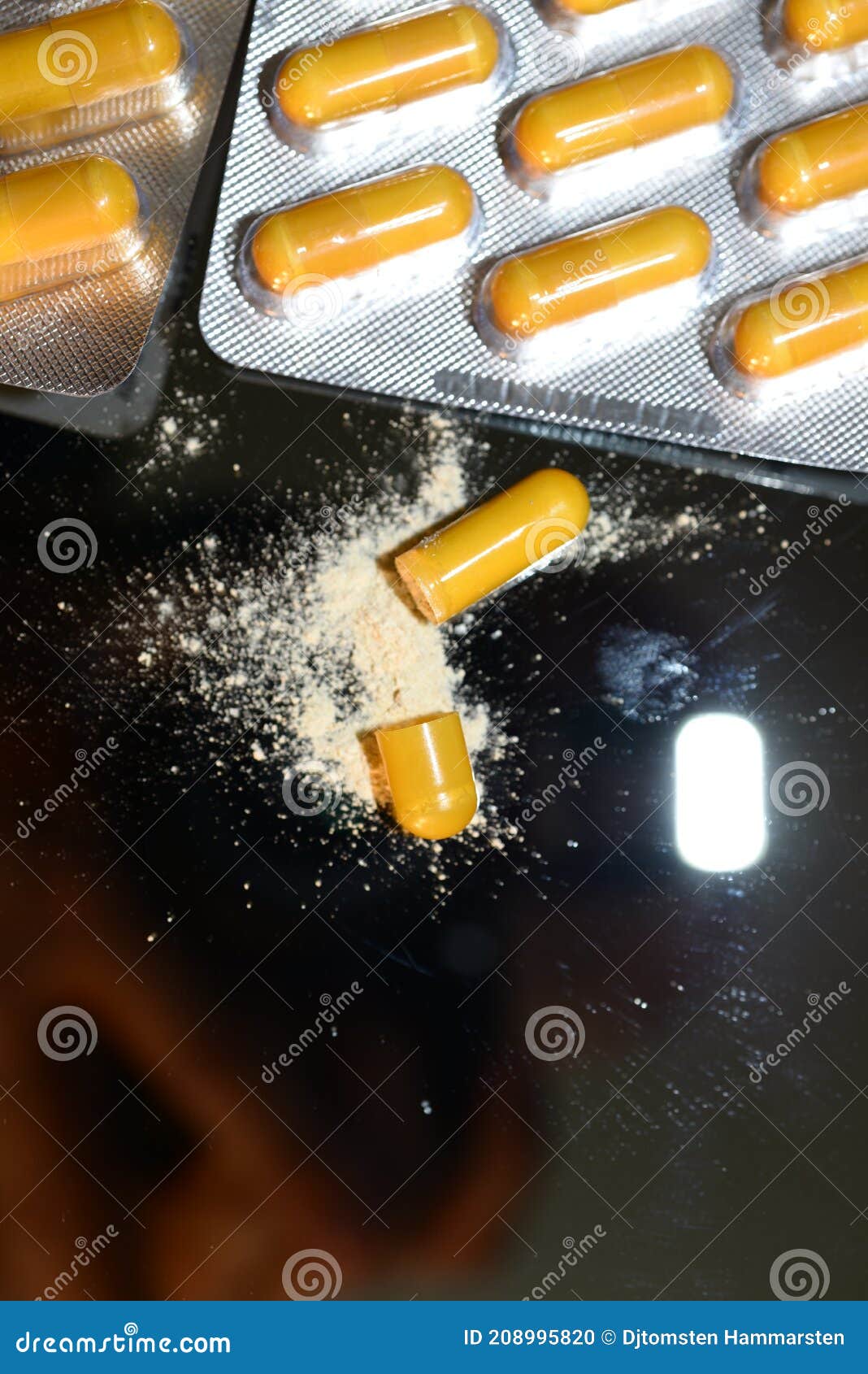 Multivitamins in Capsules in Close-up Stock Photo - Image of dried ...