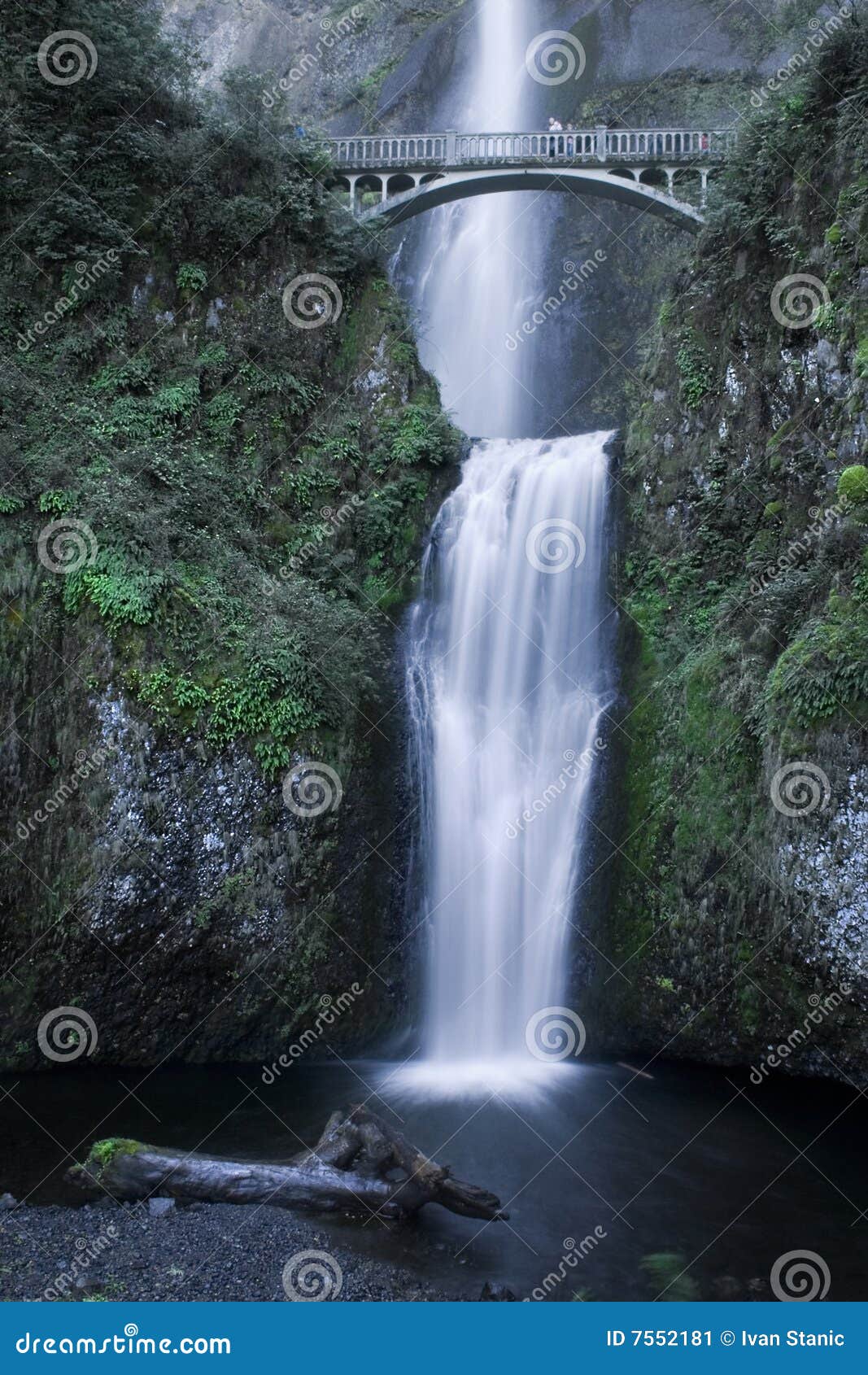 Multnomah Falls stock image. Image of green, gorge, multnomah - 7552181