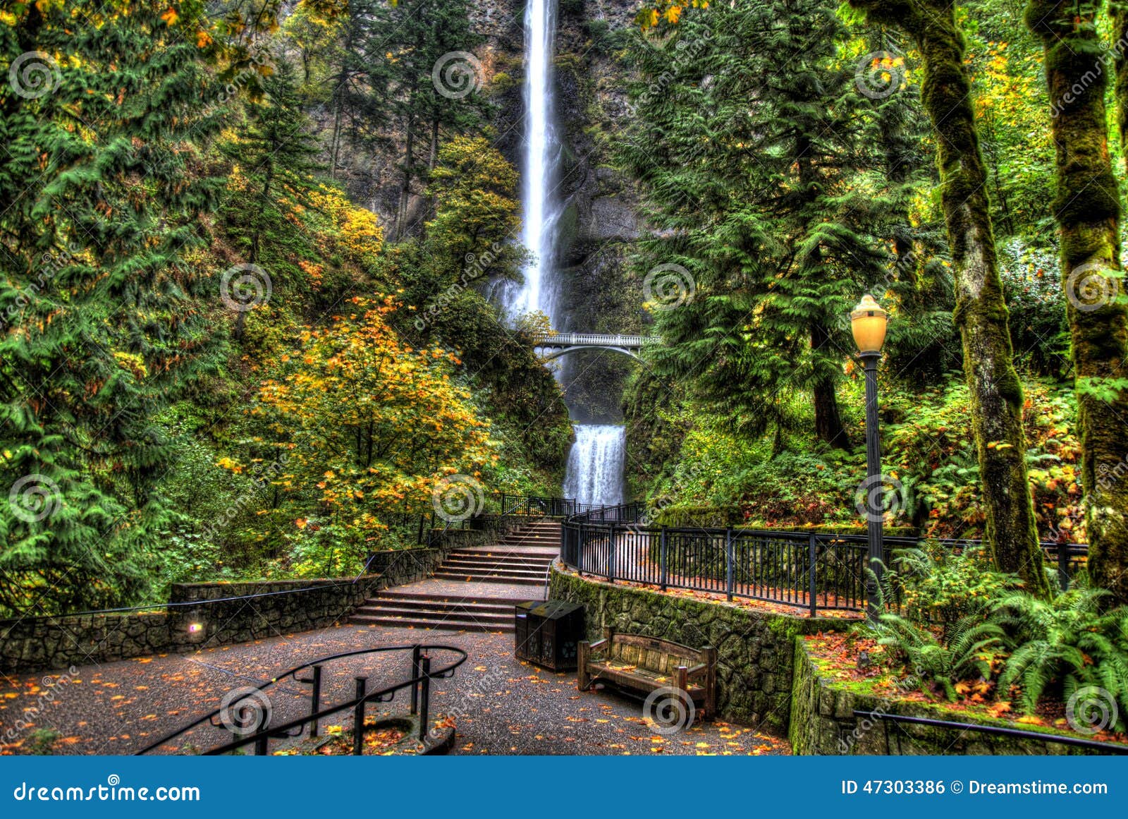 Multnomah Falls stock photo. Image of falls, northwest - 47303386