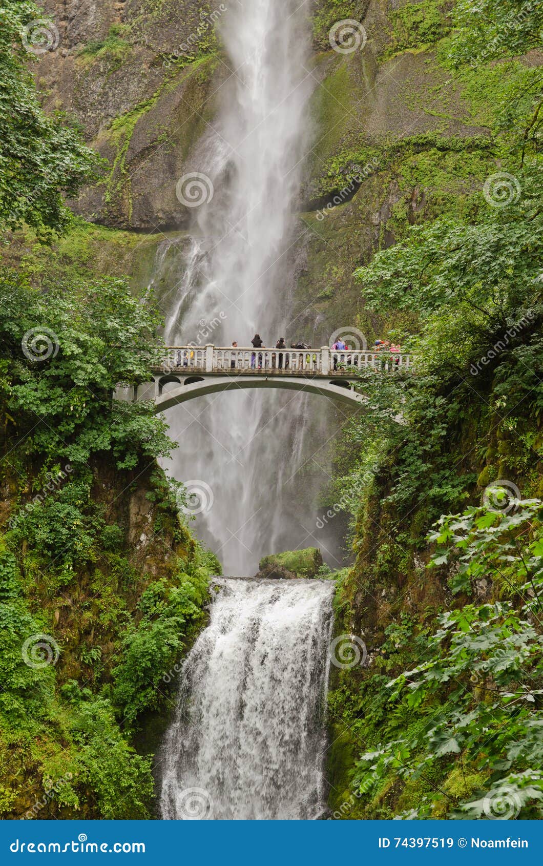 Multnomah Falls In BW Editorial Image | CartoonDealer.com #56634220