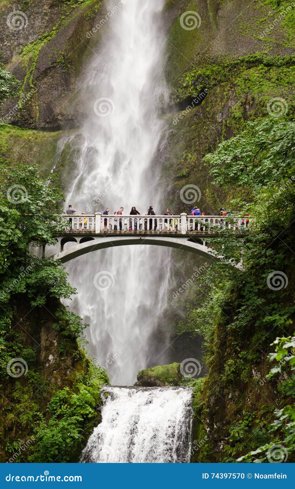 Multnomah Falls In BW Editorial Image | CartoonDealer.com #56634220