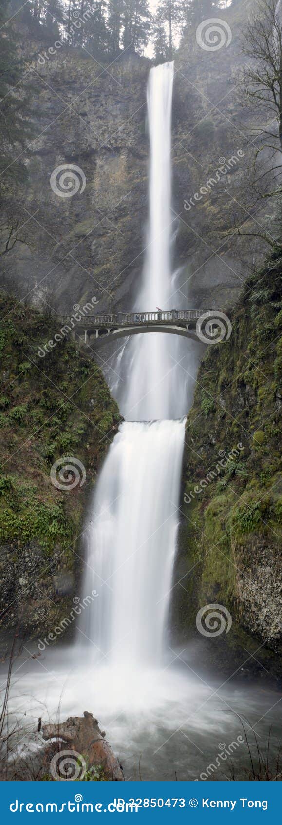 Multnomah Falls, Columbia River Gorge, Portland - Stock Image - Image ...