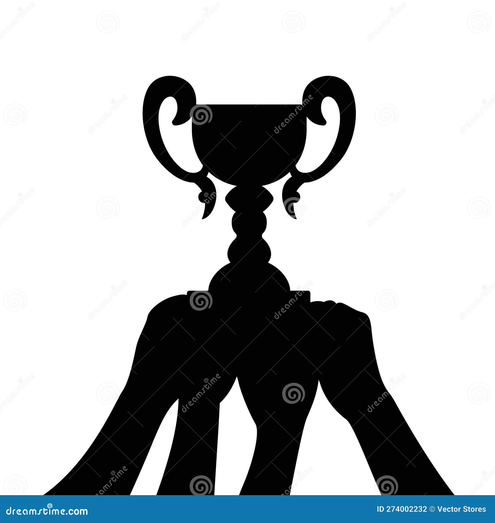 Holding Trophy Silhouette