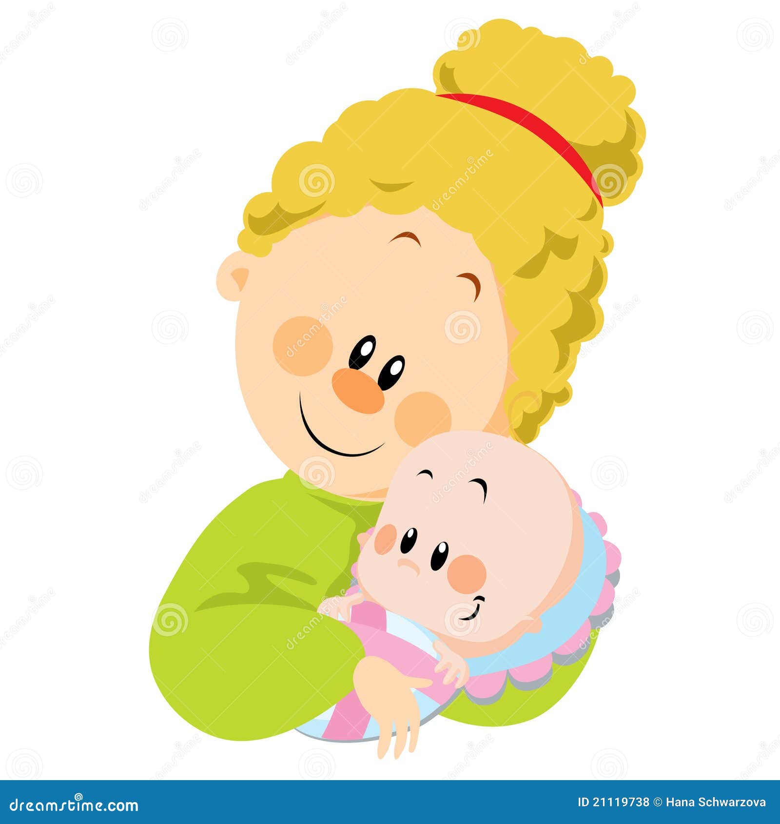 Mum and baby stock vector. Illustration of childhood - 21119738