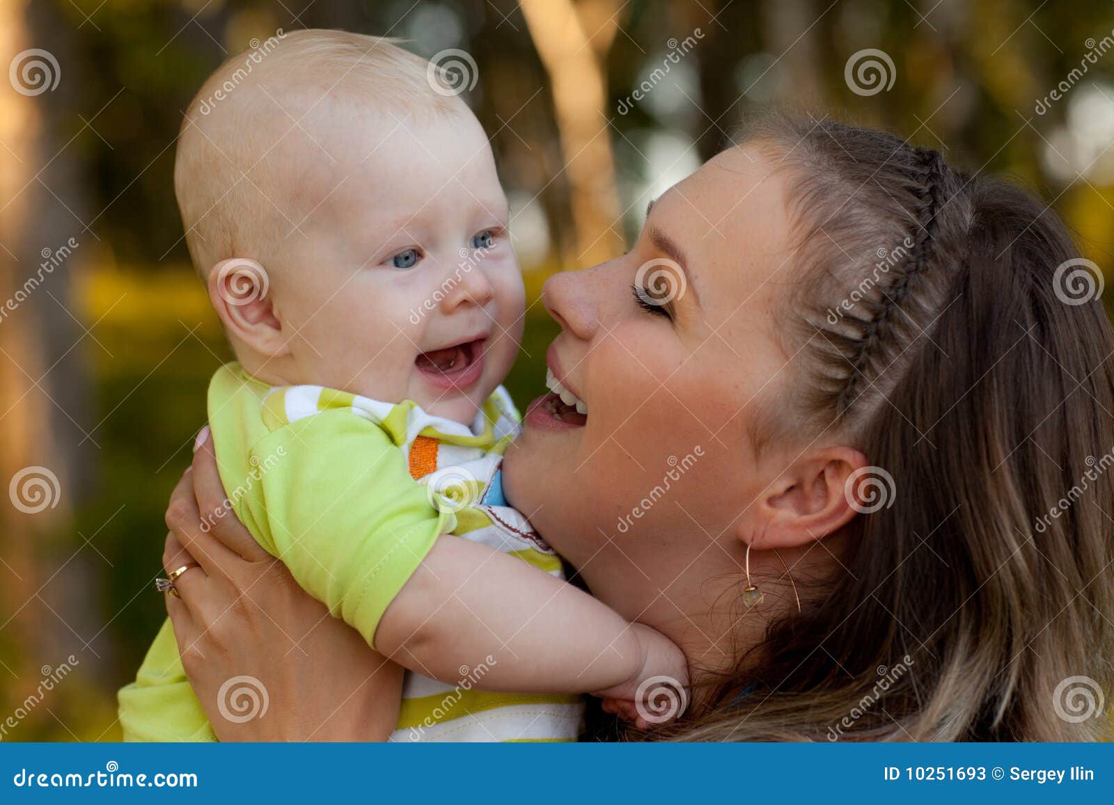 Mum and laughing kid stock image. Image of happiness - 10251693