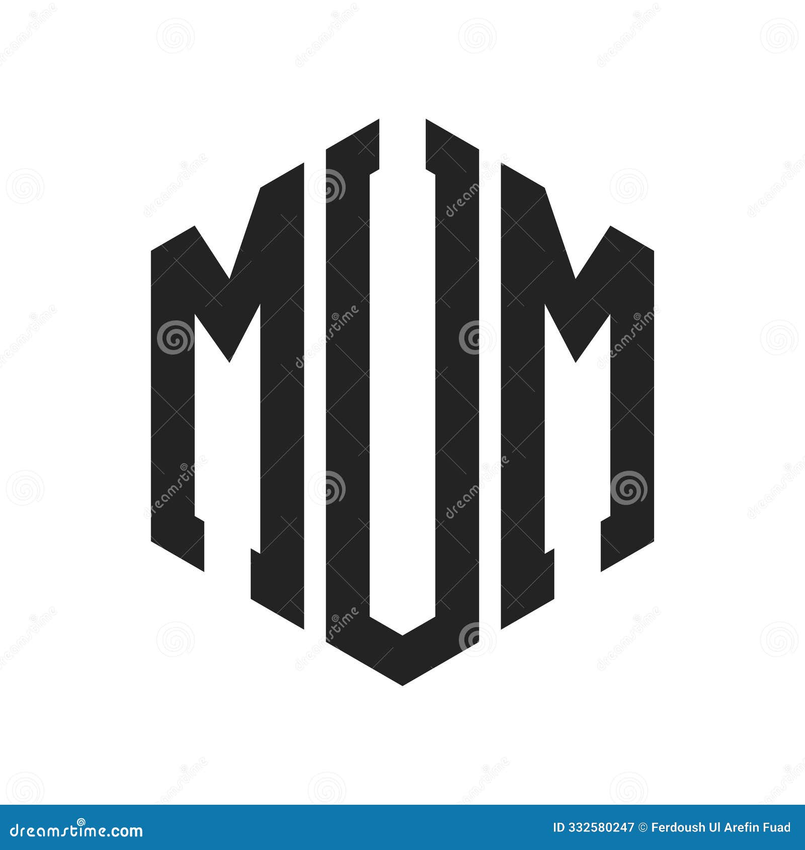 MUM Logo Design. Initial Letter MUM Monogram Logo Using Hexagon Shape ...