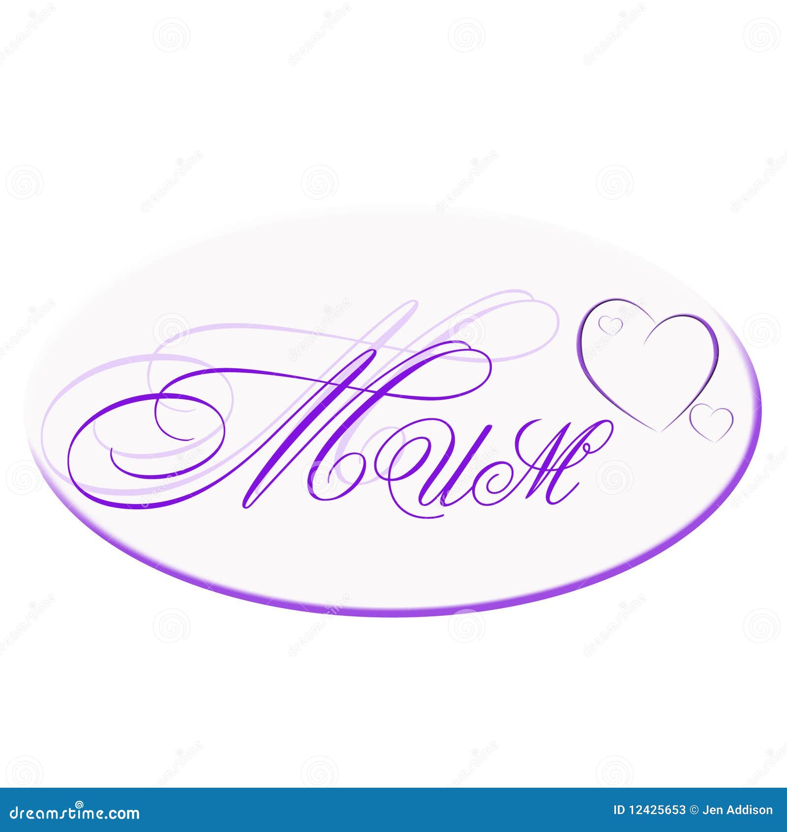 Mum plaque banner stock illustration. Illustration of romance - 12425653