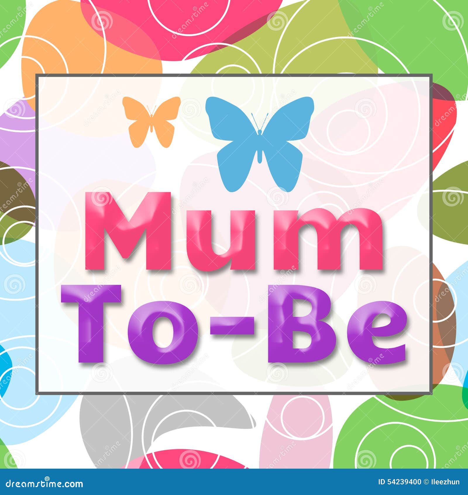 Mum To Be Colorful Background Stock Illustration - Illustration of ...