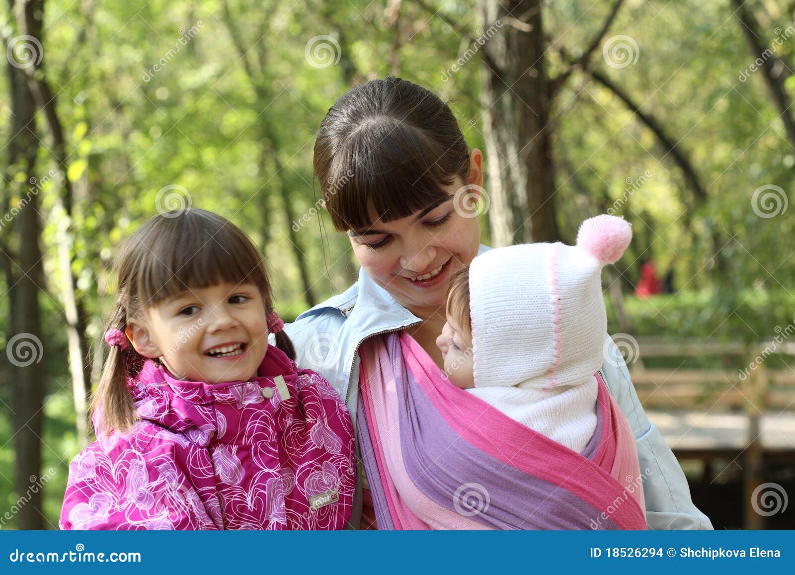 Mum with two children stock photo. Image of healthy, lifestyles - 18526294