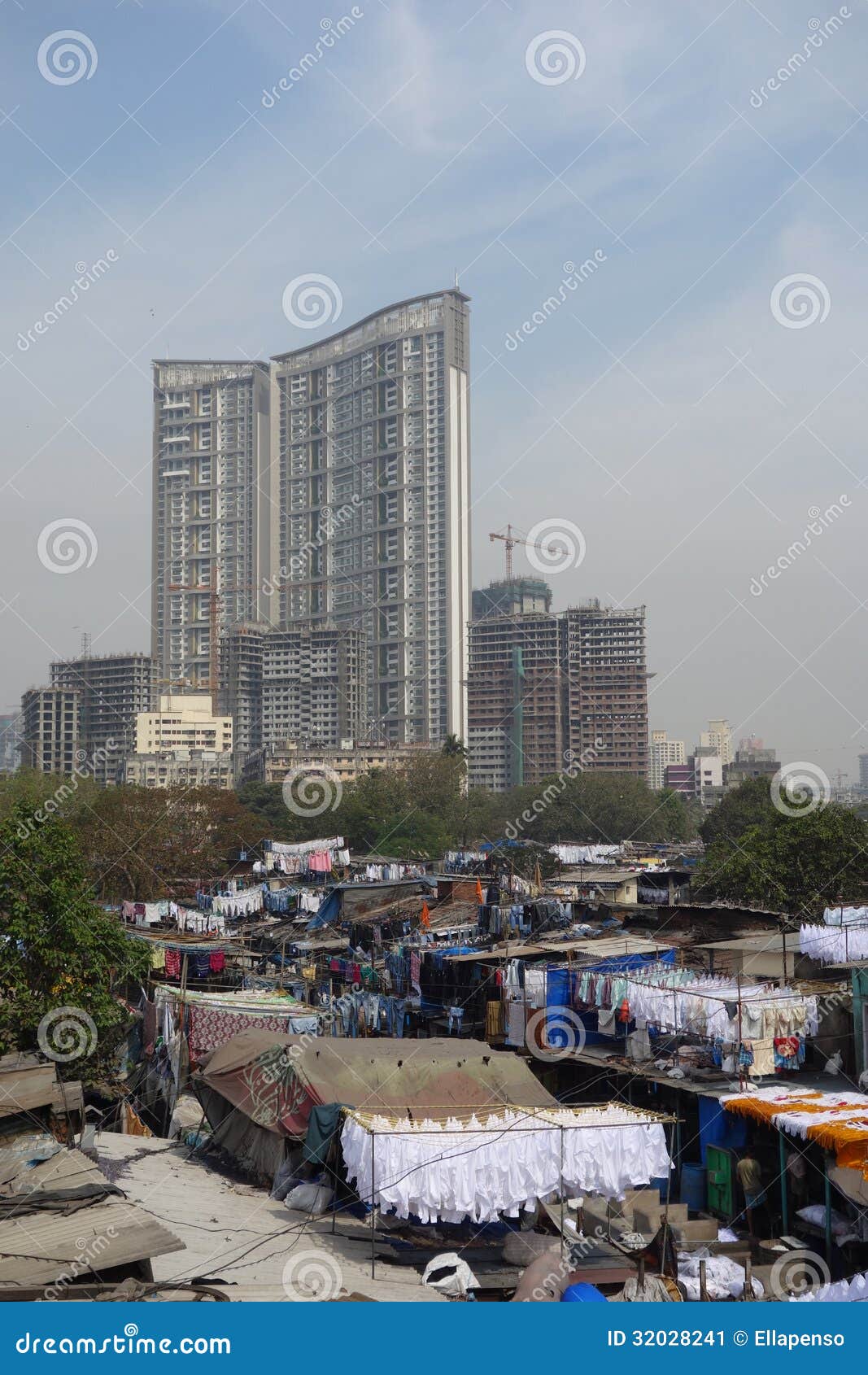 Mumbai dhobi ghat stock image. Image of buildings, asia - 32028241