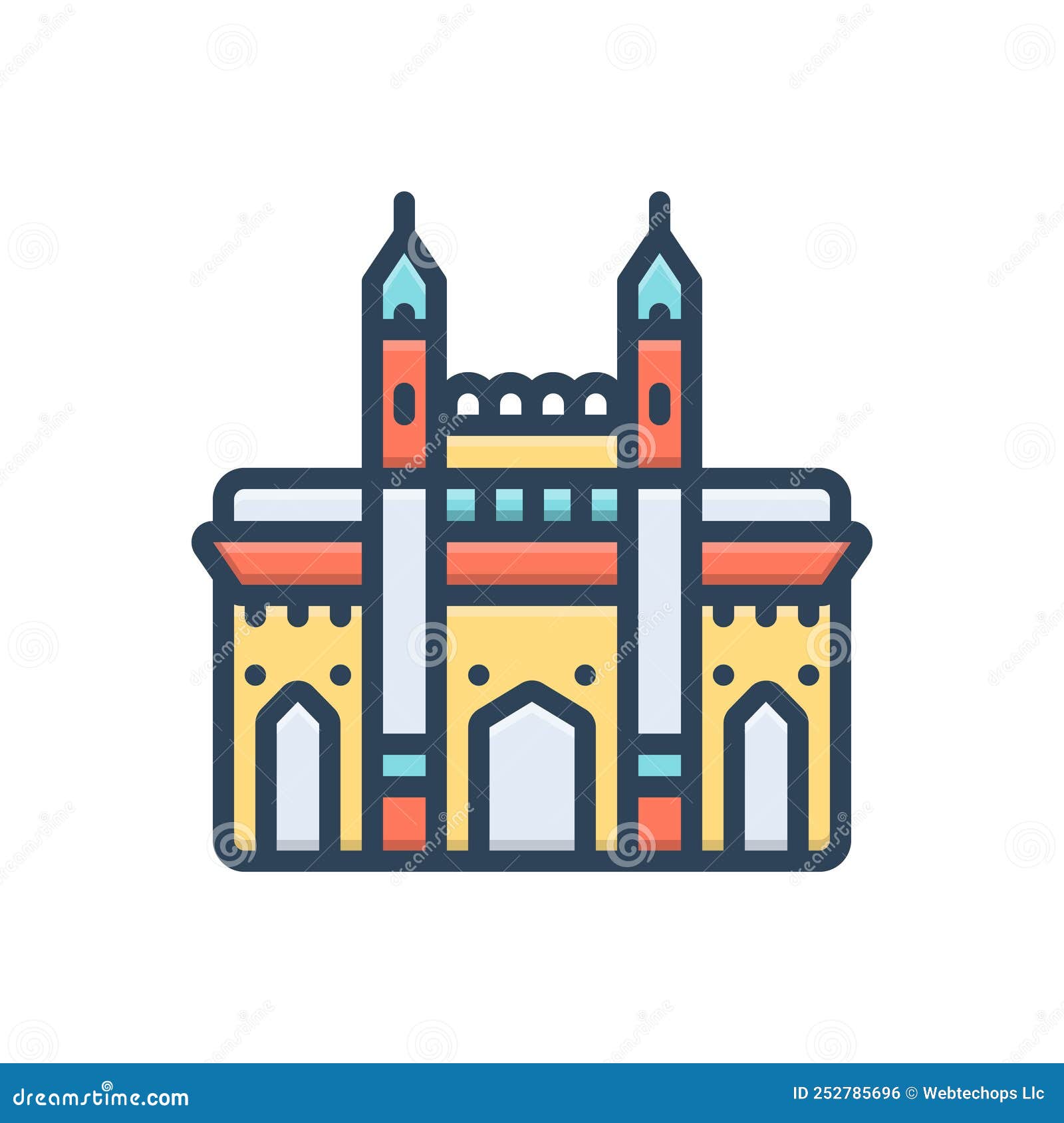 Color Illustration Icon for Mumbai, Gateway and Culture Stock Vector ...
