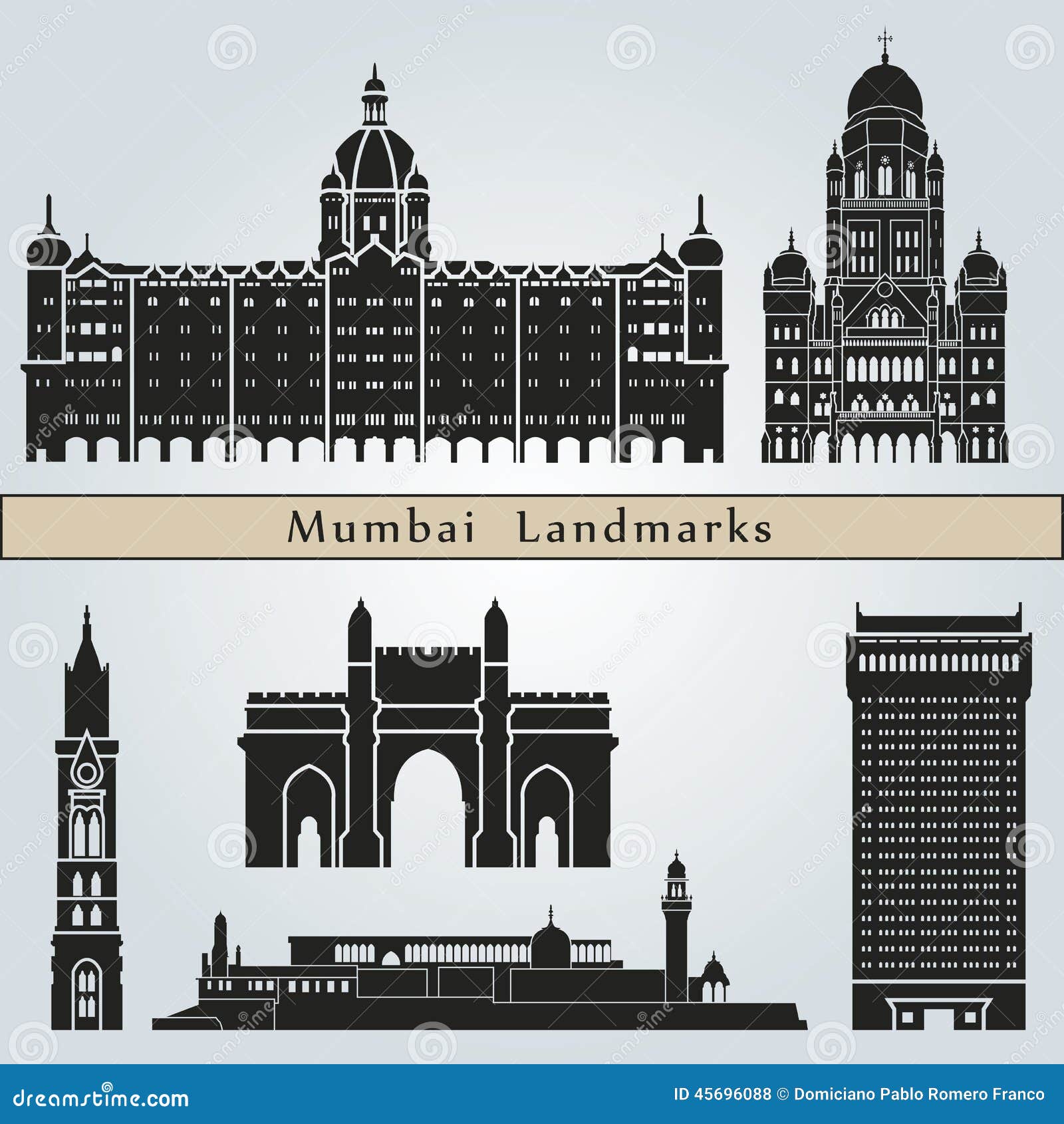 Indian Monuments Clipart