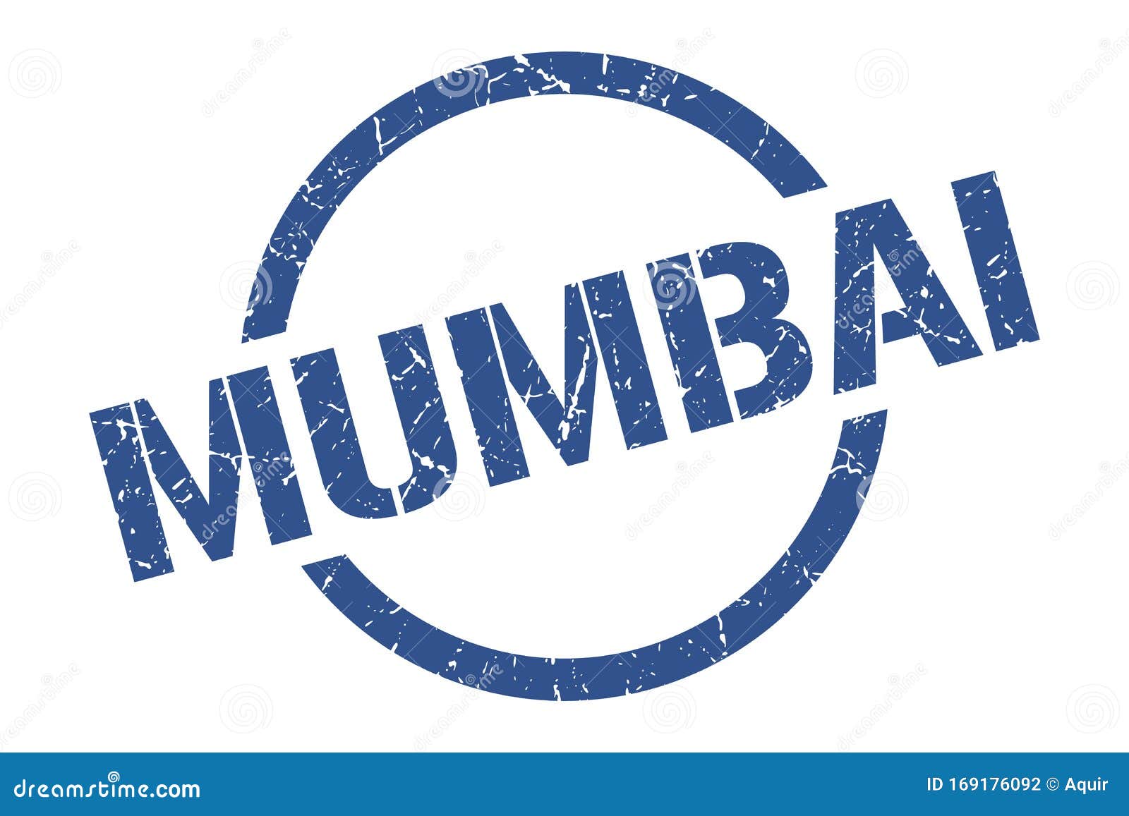 Mumbai Stamp. Mumbai Grunge Round Isolated Sign Stock Vector ...
