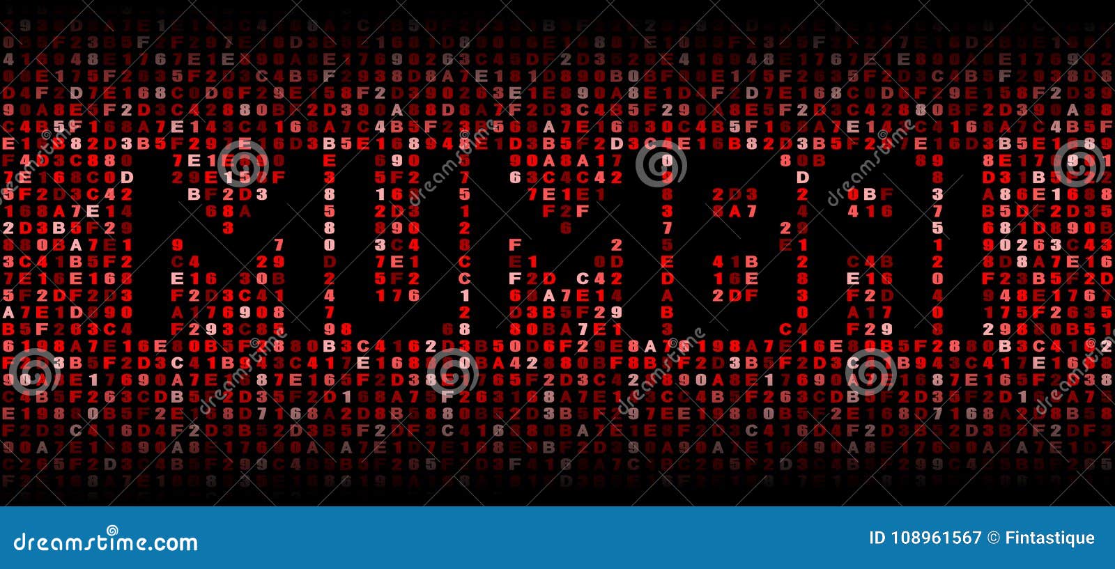 Mumbai-Text Auf Hexadezimalcodeillustration Stock Abbildung ...