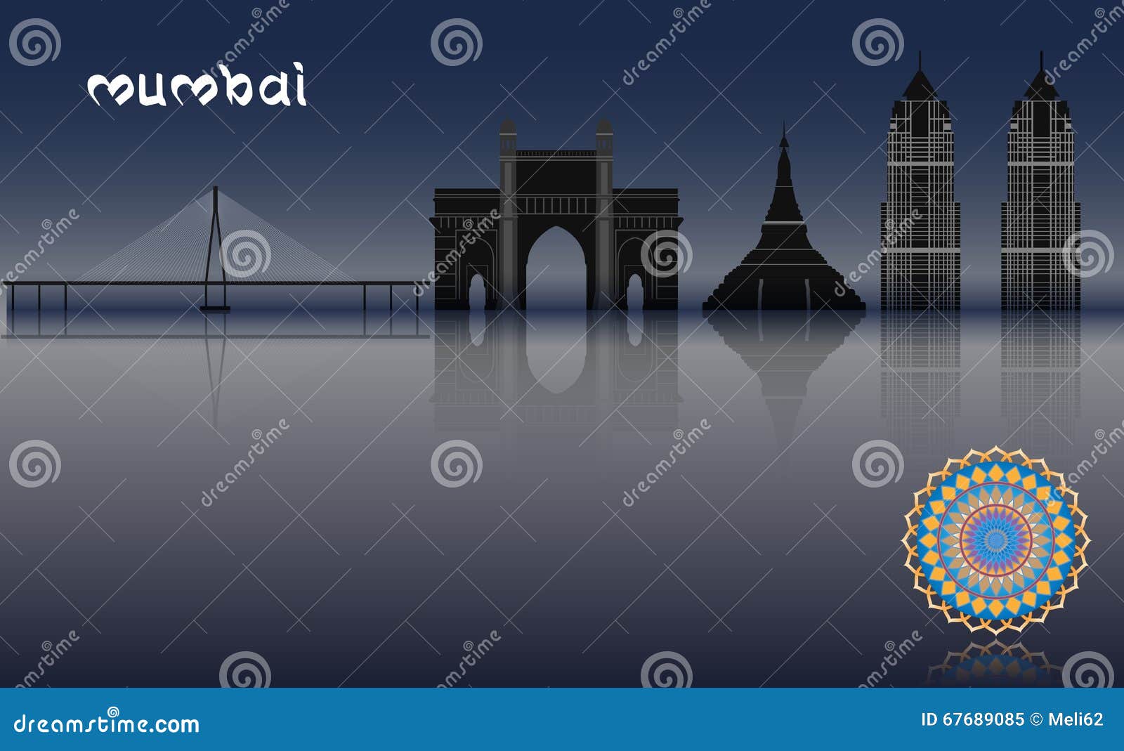 Mumbai Cartoon Vector | CartoonDealer.com #67689085