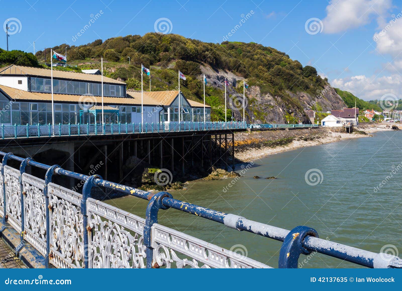 Mumbles Pier Wales stock image. Image of kingdom, photograph - 42137635