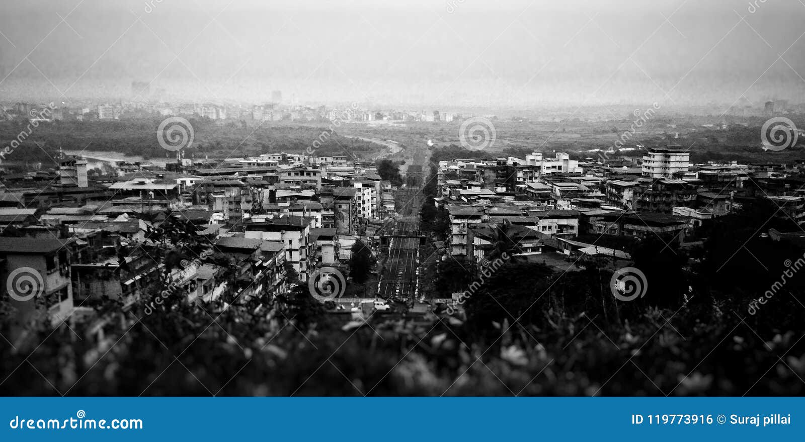 Mumbra City stock photo. Image of city, eagle, tracks - 119773916