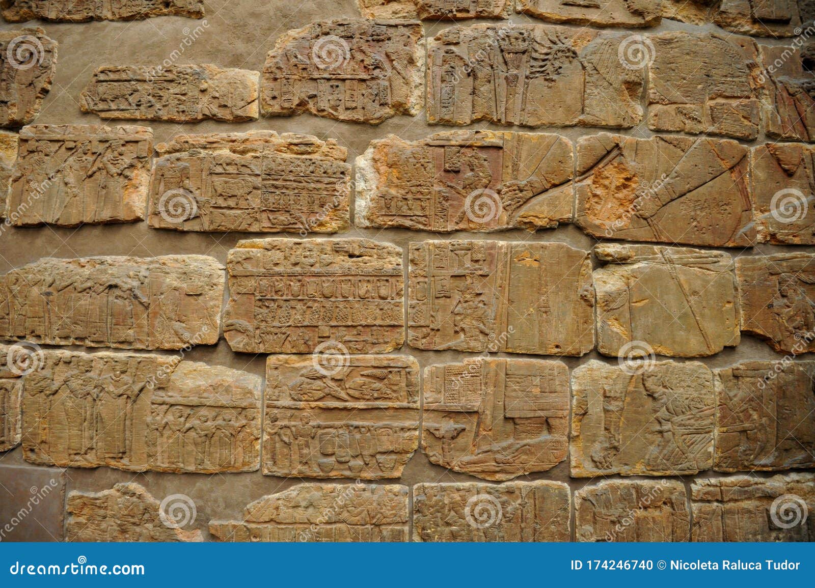 Ancient Egyptian Wall Inscriptions and Drawings at the British Museum ...