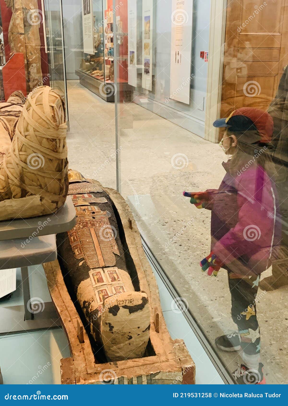 Ancient Egyptian Mummies in Room 62 at the British Museum in London ...