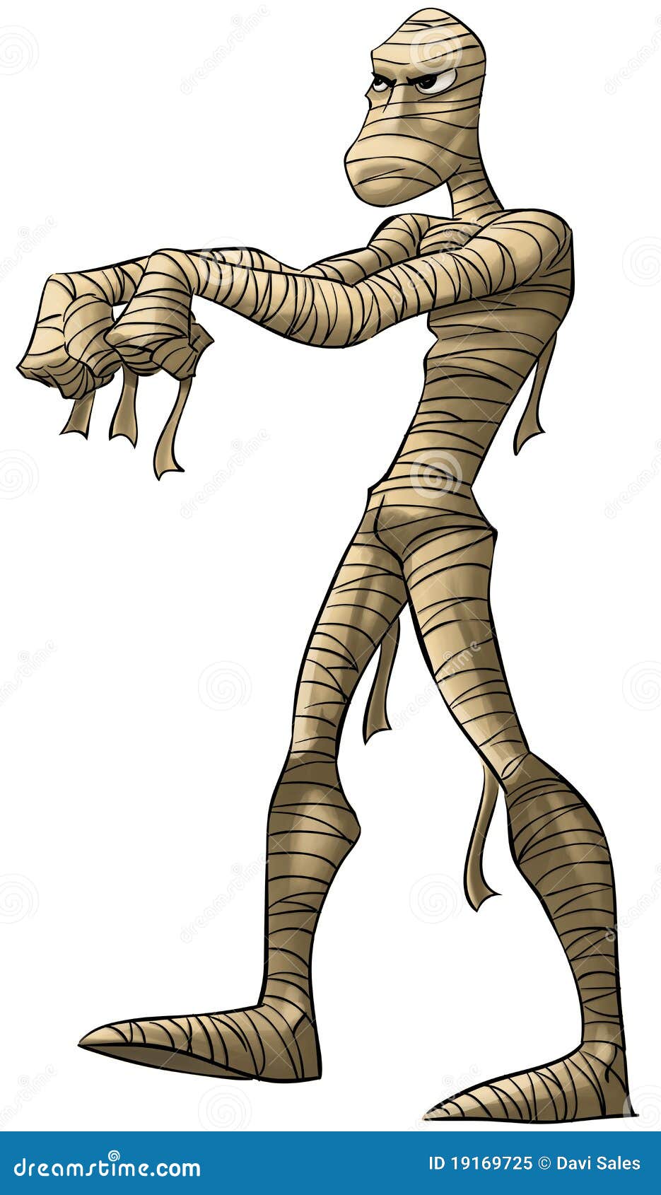 The mummy stock illustration. Illustration of draw, halloween - 19169725