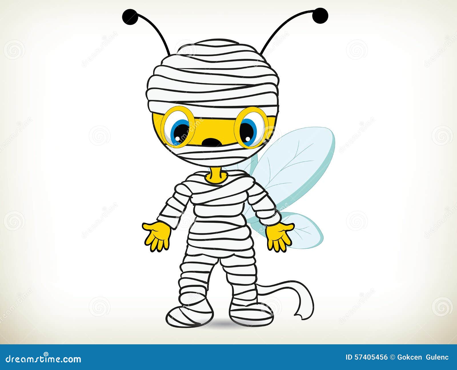 Mummy Bee-Halloween Costume Stock Vector - Illustration of animal ...