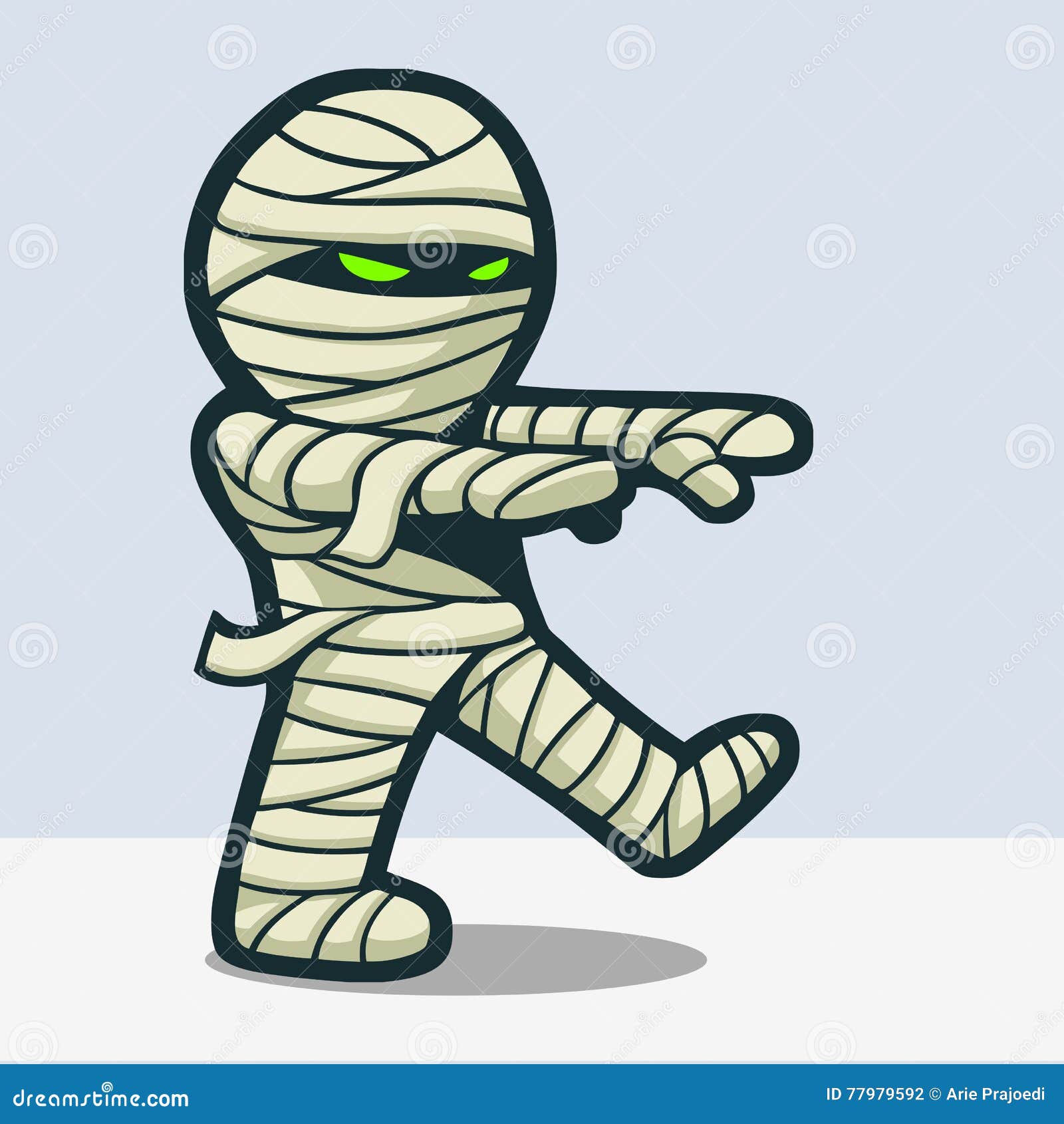 Mummy Cartoon Vector Illustration | CartoonDealer.com #77979592
