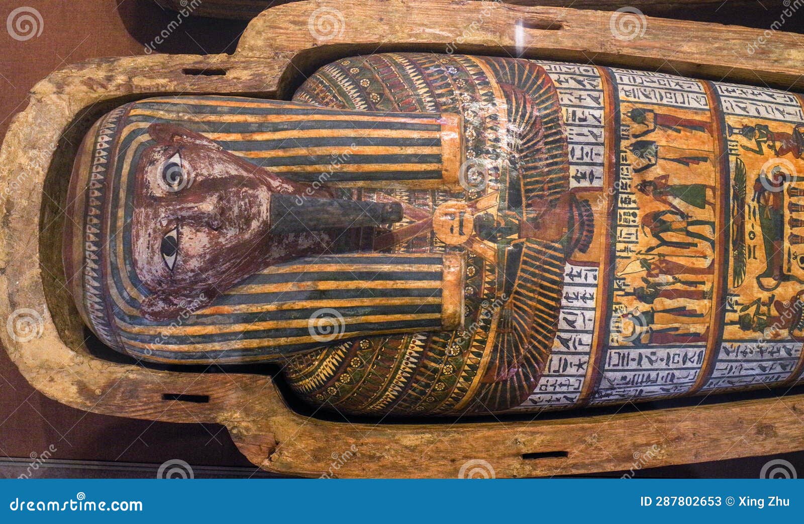 Mummy Coffin from the Ancient Egypt. Mummy in a Casket. Egyptian ... Mummy Coffin from the Ancient Egypt. Mummy in a Casket. Egyptian ...