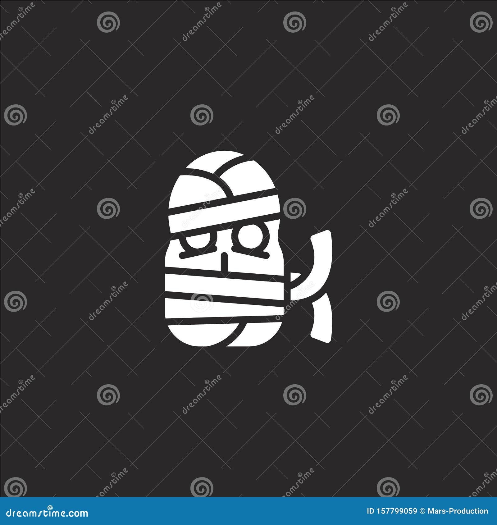 Mummy Icon. Filled Mummy Icon for Website Design and Mobile, App ...