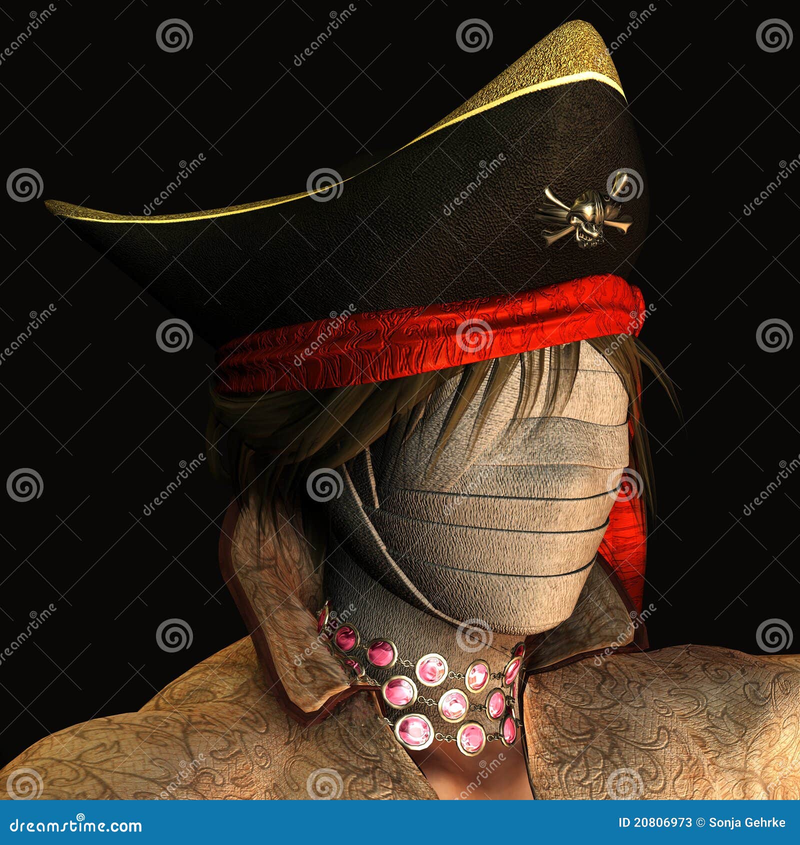 Mummy pirate stock illustration. Illustration of bandage - 20806973