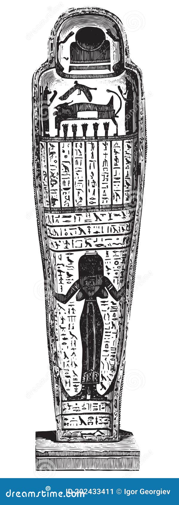 Egyptian Sarcophagus Template