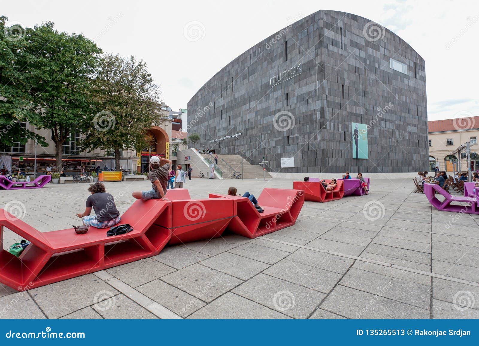 Mumok museum Vienna. editorial stock photo. Image of landmark - 135265513