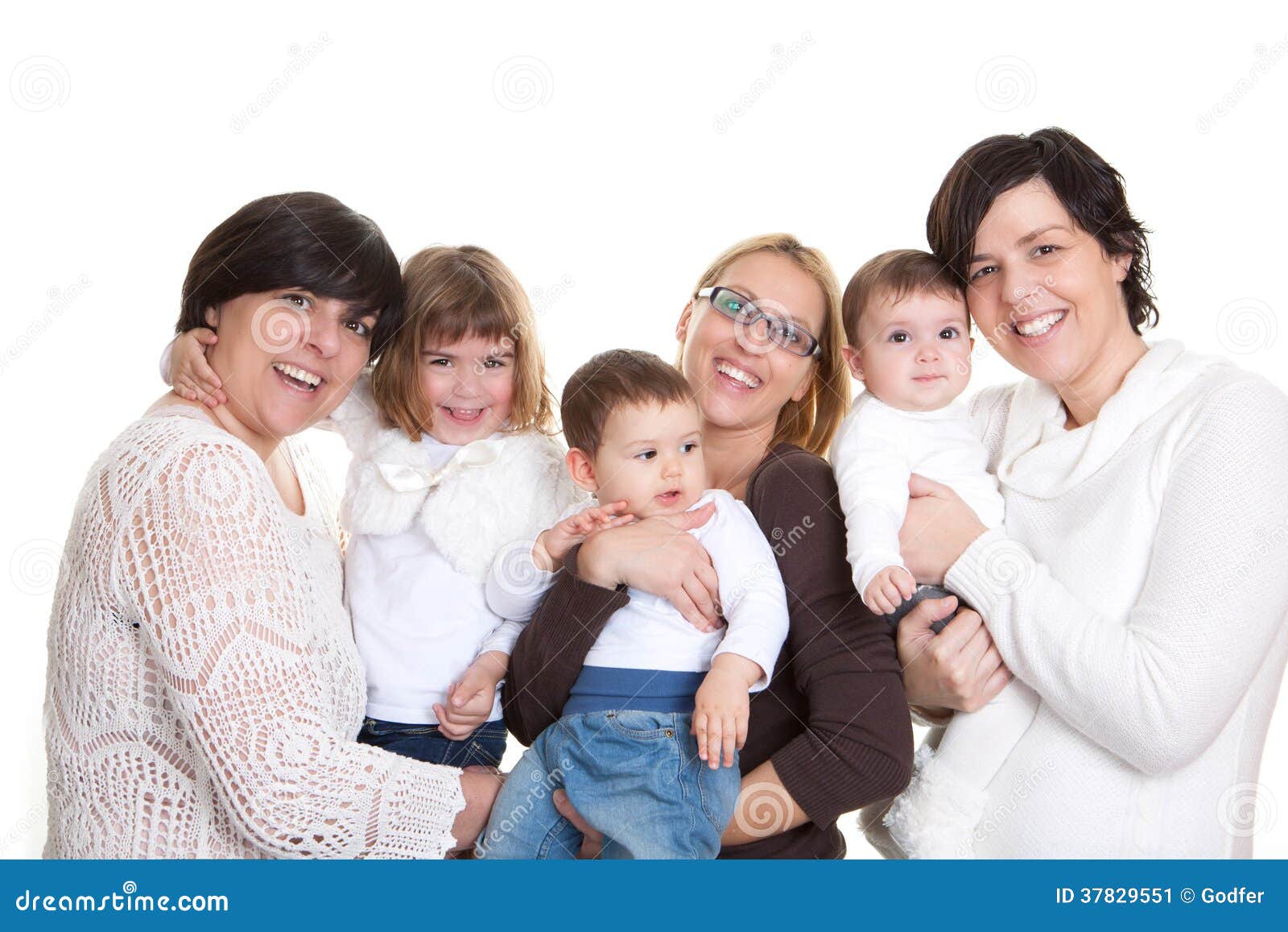 Mums and children group stock image. Image of mothers - 37829551