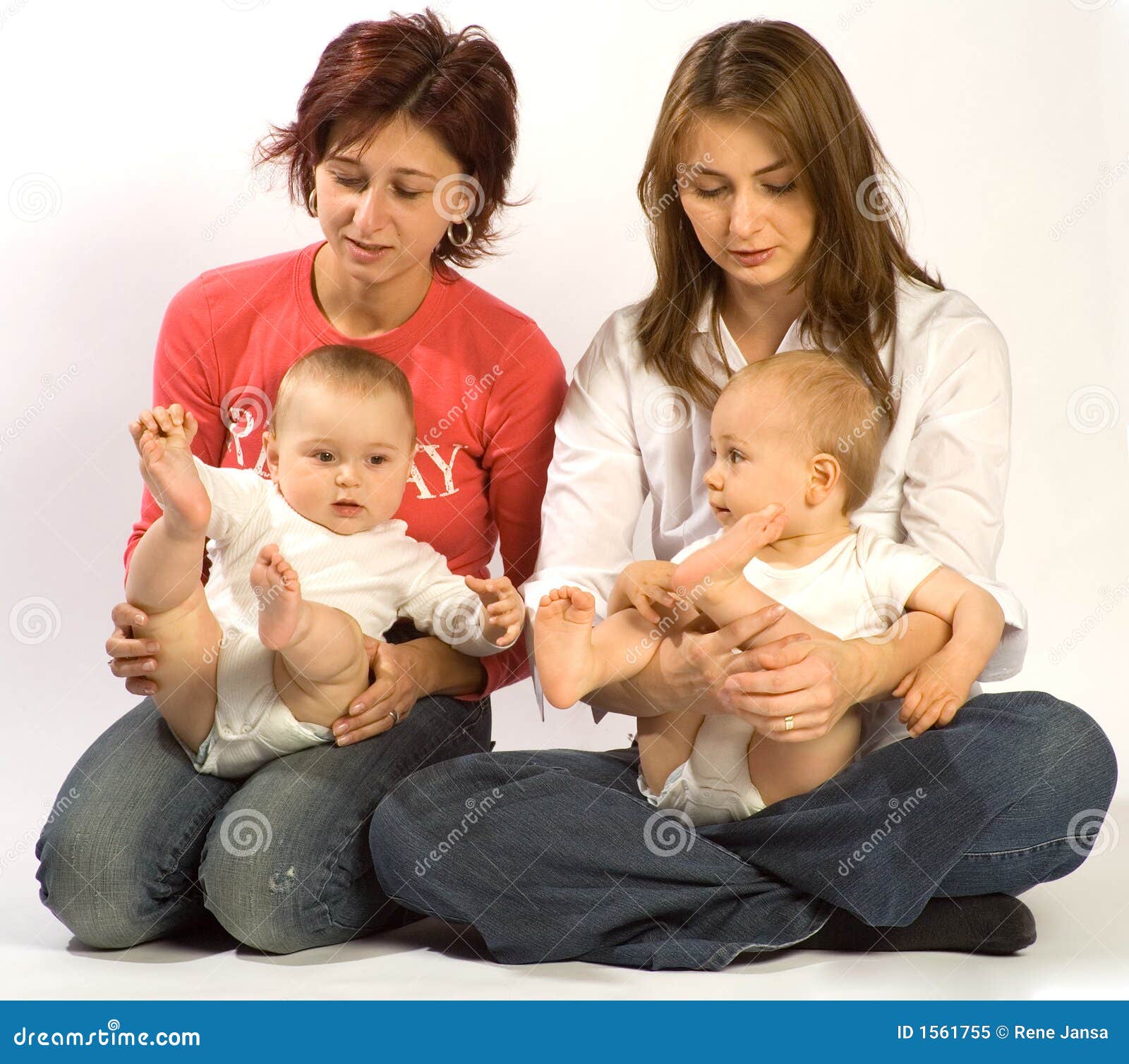 Mums and toddlers stock image. Image of mothers, arms - 1561755