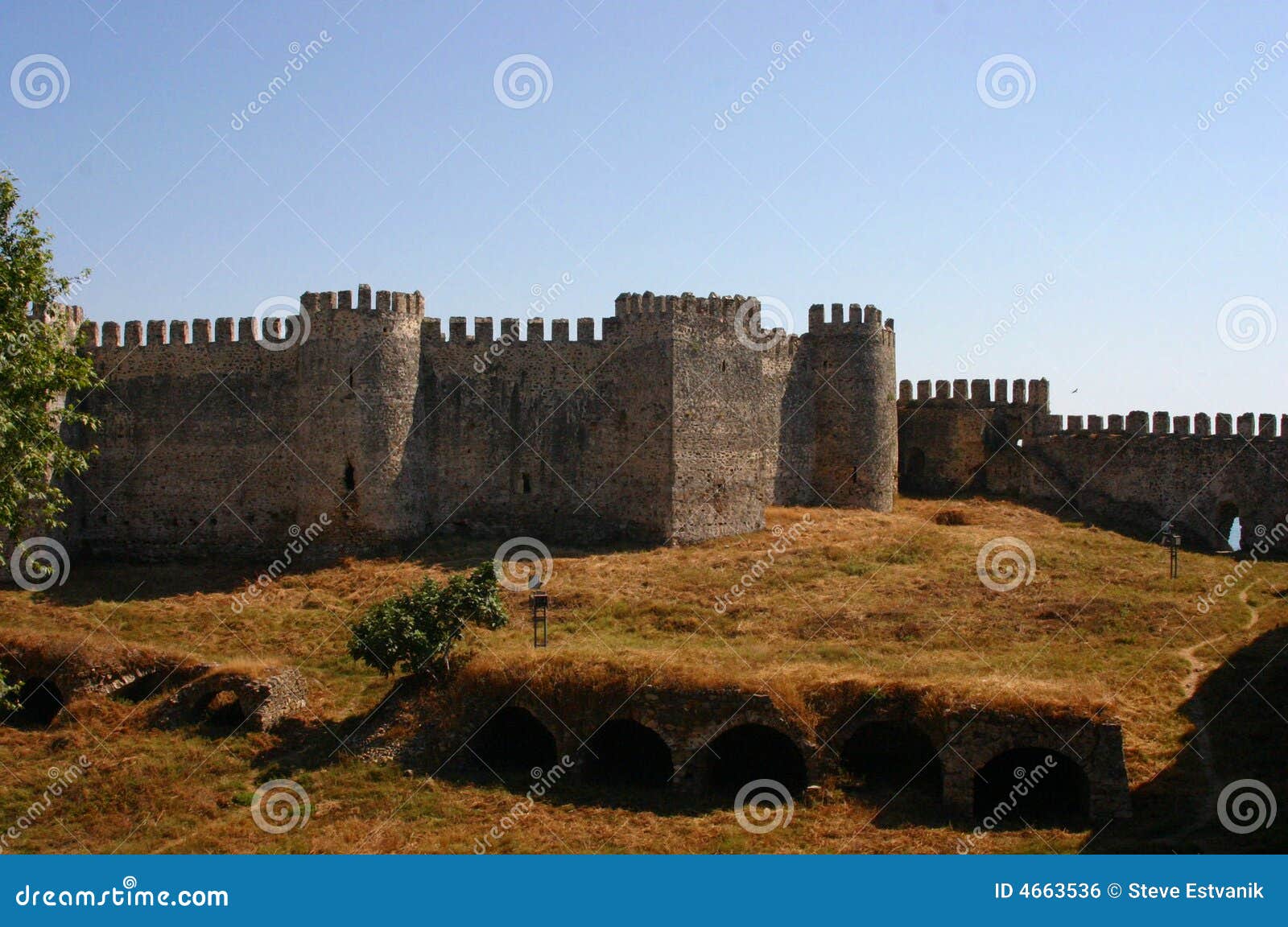 Mumure Castle - Exterior Towers Stock Photo - Image of siege, embrasure ...