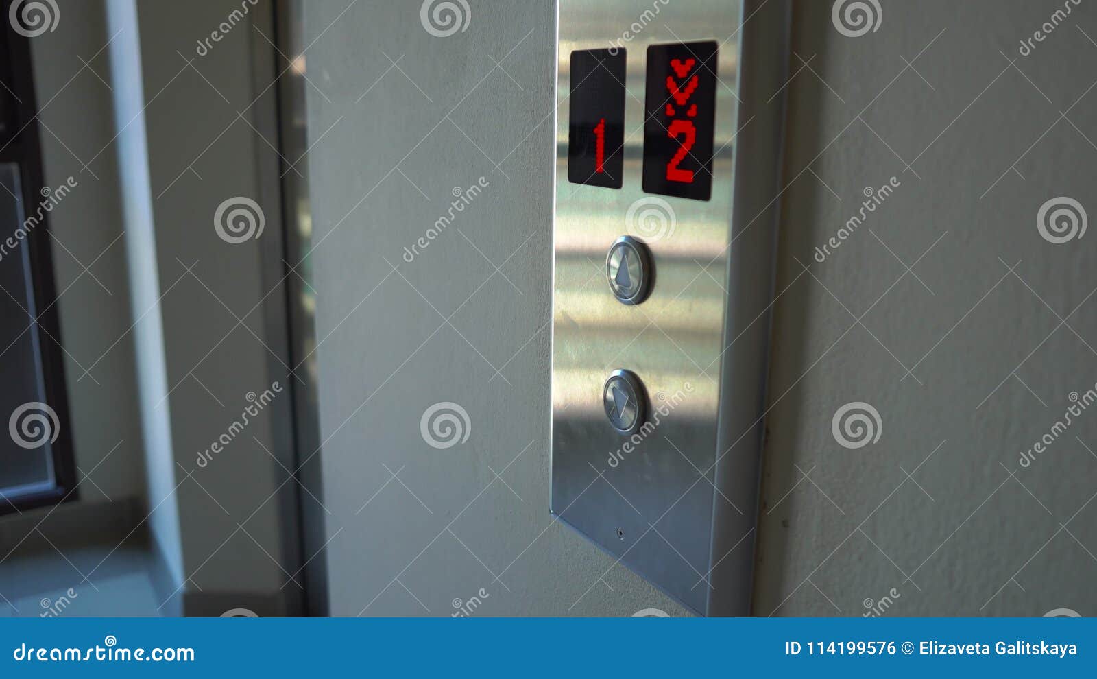 Munbers on a Pannel Indicating Moving Elevators Stock Footage - Video ...