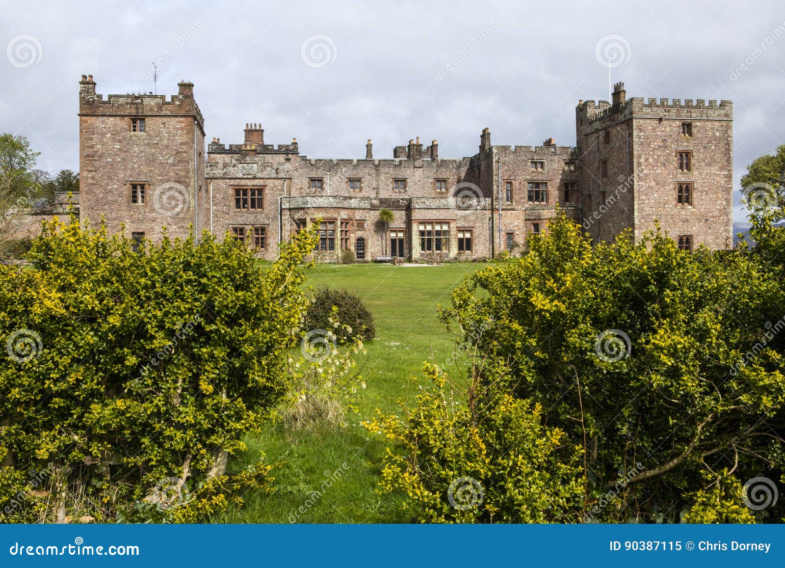 Muncaster Castle in Cumbria Stock Image - Image of destination ...