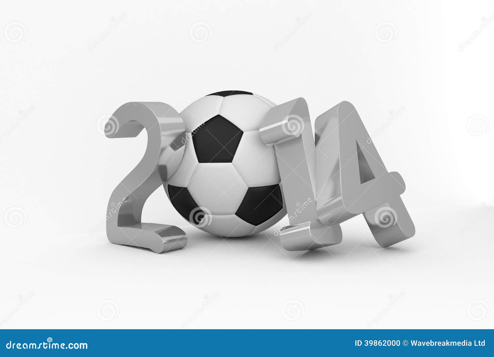 Mundial 2014 Con La Bola Blanco Y Negro Stock de ilustración ...