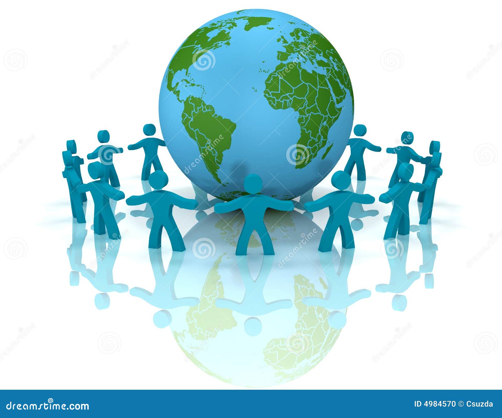 Mundo azul stock de ilustración. Ilustración de diversidad - 4984570