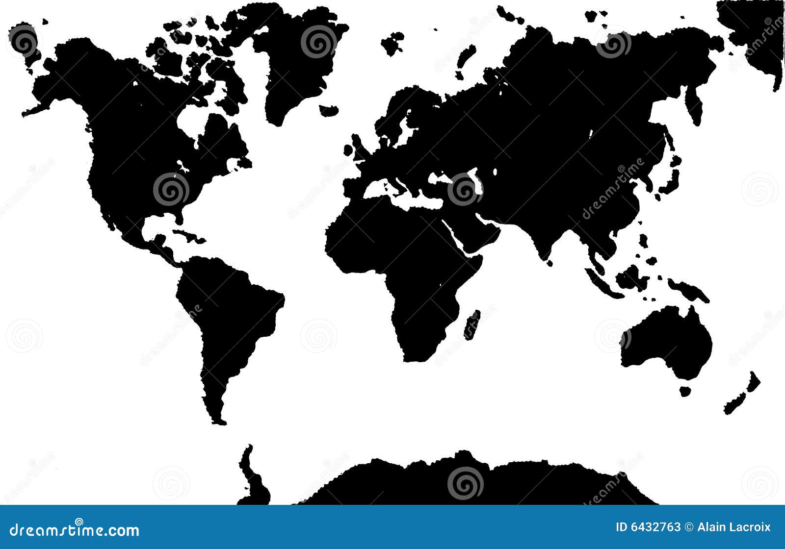 Mundo blanco stock de ilustración. Ilustración de agencia - 6432763