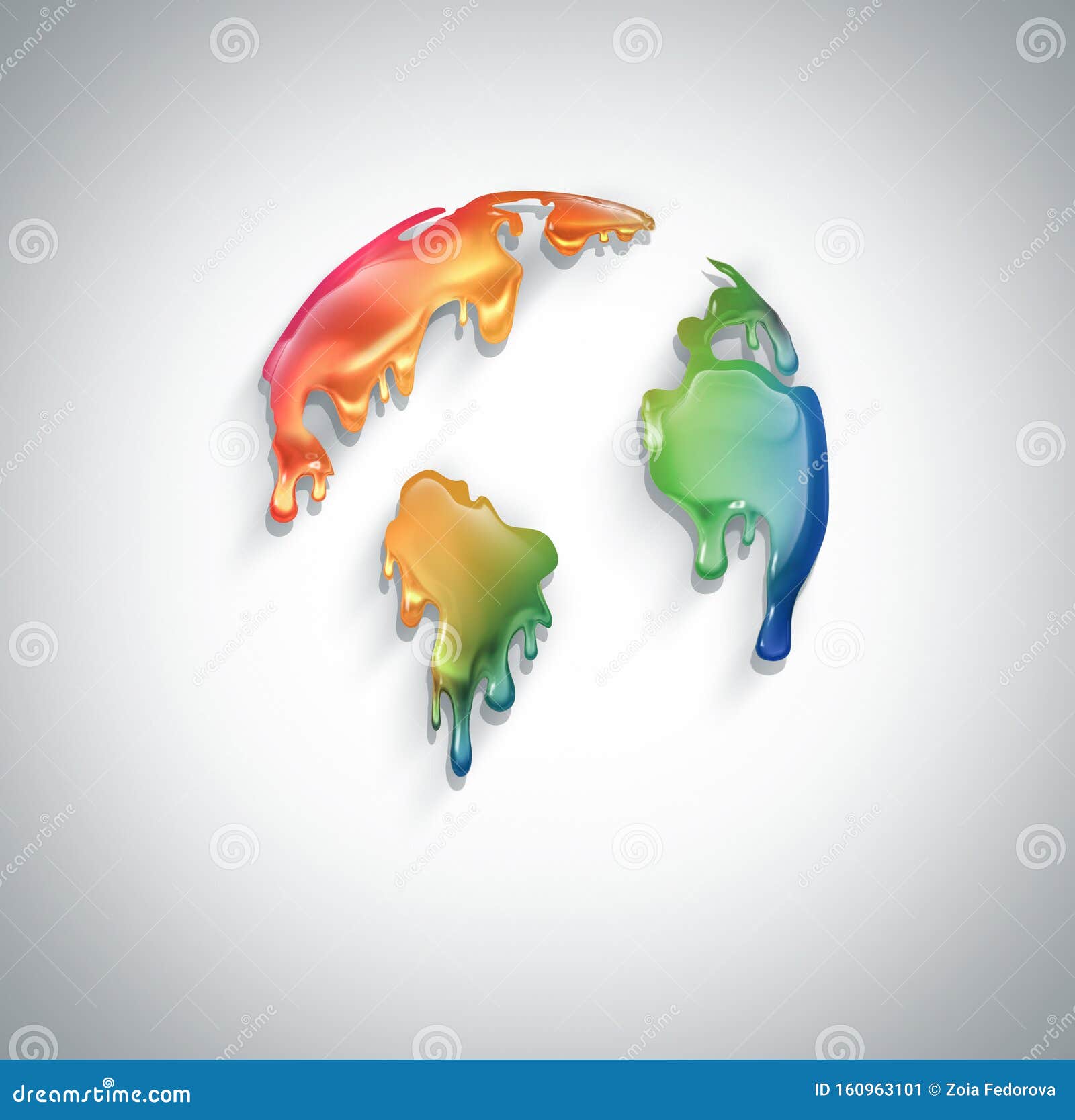 Mundo Colorido ilustração stock. Ilustração de projeto - 160963101