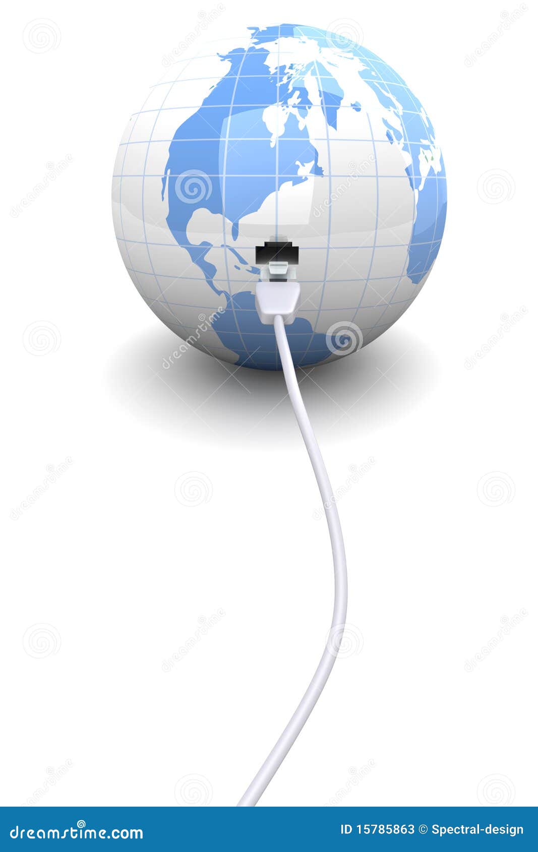 Mundo conectado stock de ilustración. Ilustración de bandwidth - 15785863