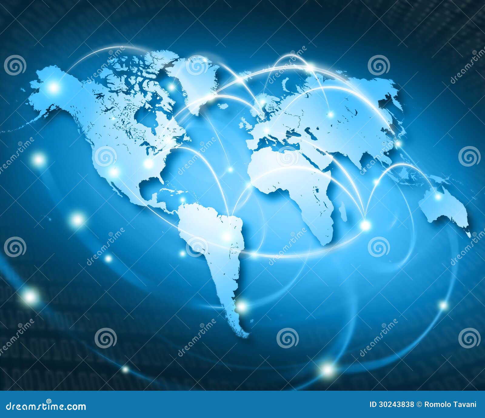 Mundo conectado - EUA ilustração stock. Ilustração de global - 30243838