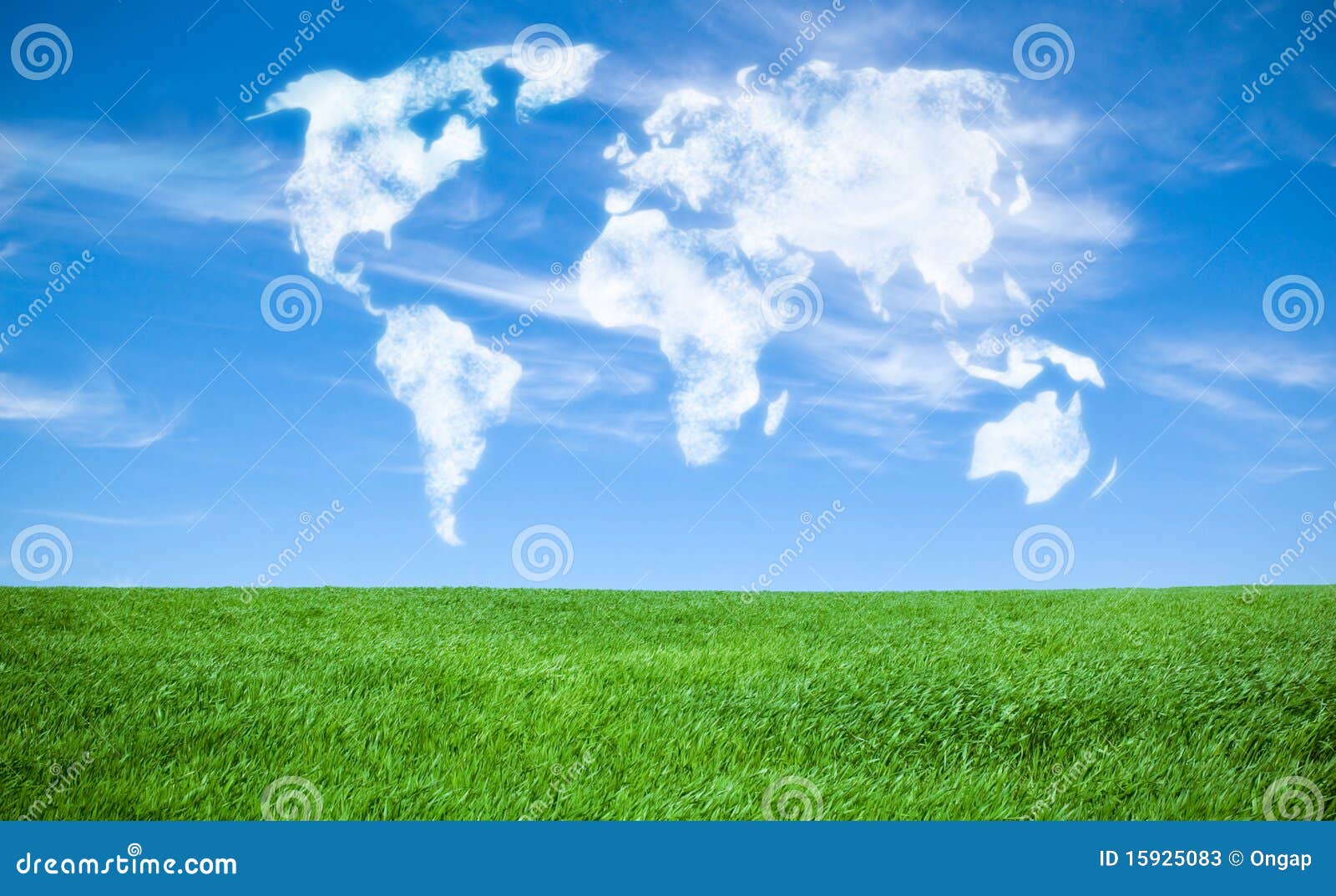 Mundo das nuvens imagem de stock. Imagem de nuvens, planeta - 15925083